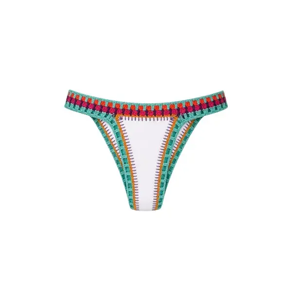 IVY SWIMWEAR Sophia In Island Mirage Bottoms - White