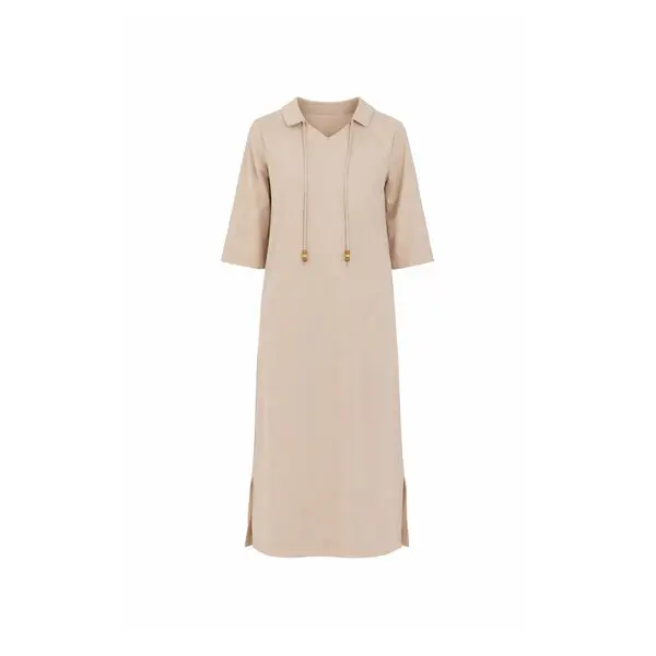 LOU&UP (FORMERLY LOUP CLOTHING) Neutrals Cotton Charm Dress Tan - Brown