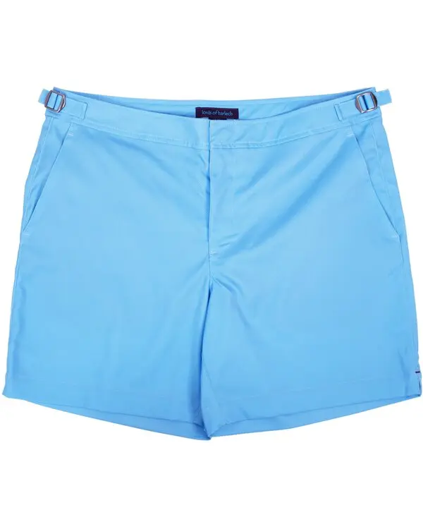 LORDS OF HARLECH Pool Oxford Swim Short - Blue