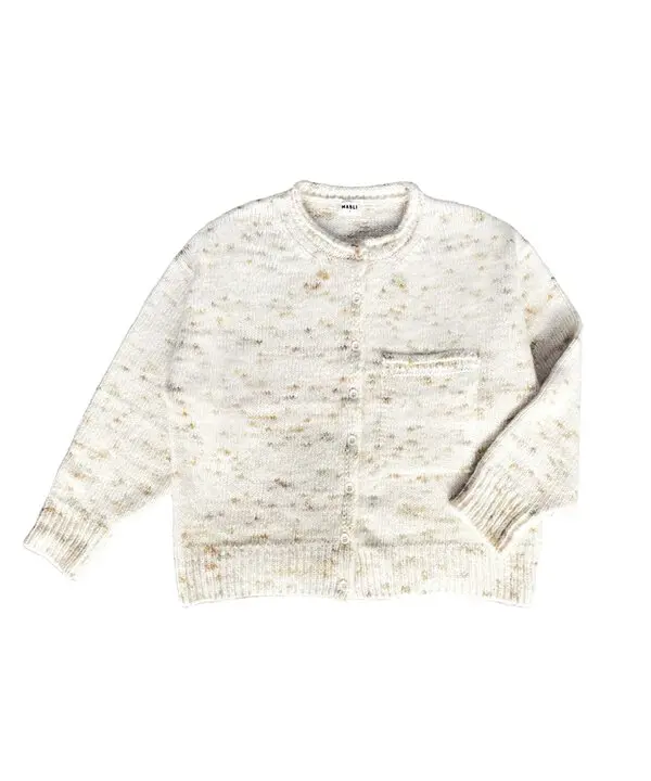 MABLI Blewog Cardigan Moss Speckle - Brown