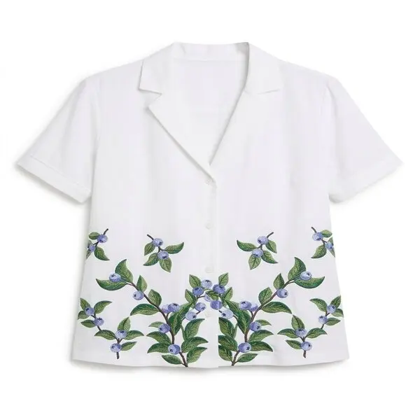 ASHITA FERNANDES Floral Embroidered Elegant Shirt