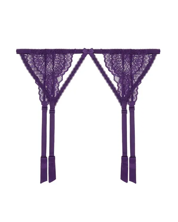 JOURNELLE Natalia Suspender Belt Violette - Purple