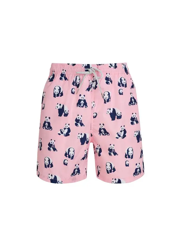 ROBERT & SON BEACHWEAR LTD Panda Swim Shorts - Pink