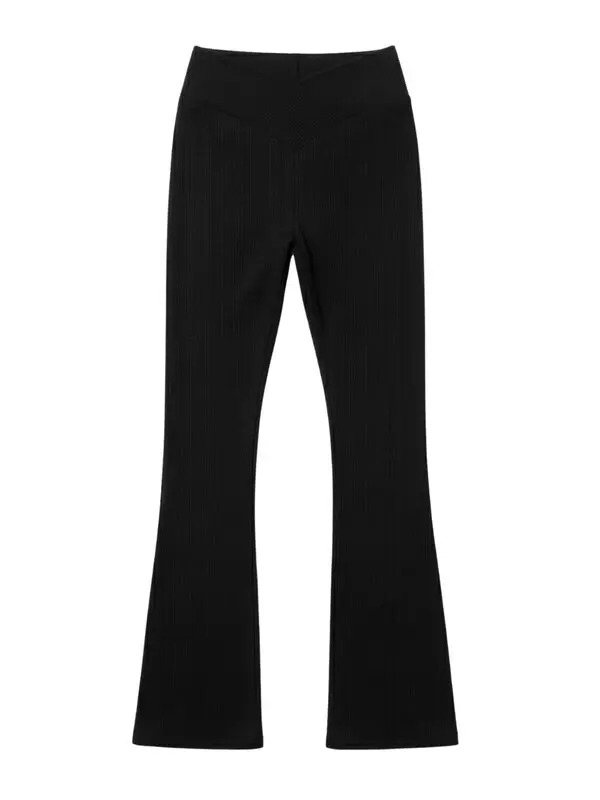 ALTRA VOLTA Ribbed Bootcut Leggings - Black