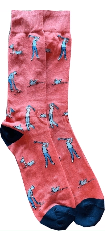 LAZYJACK PRESS Foreplay Socks In Nantucket - Red