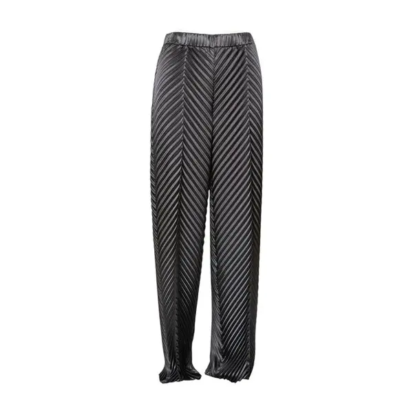 ARTISTA Onix High Waisted Pleated Pants - Black