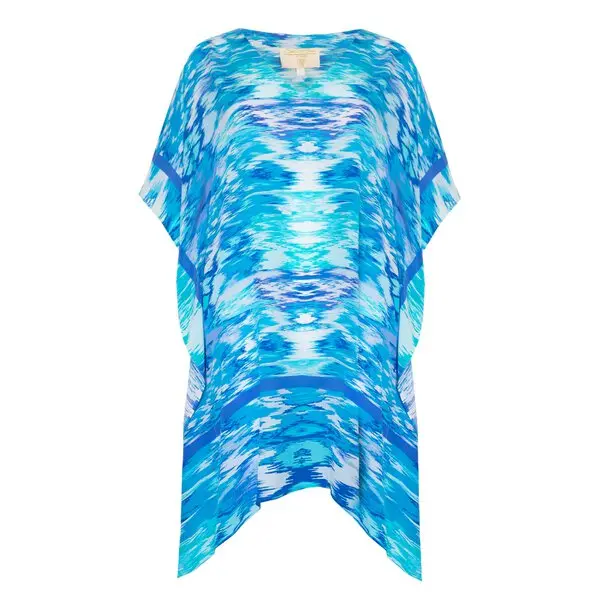 SOPHIA ALEXIA Sea Dream Classic Silk Kaftan - Blue