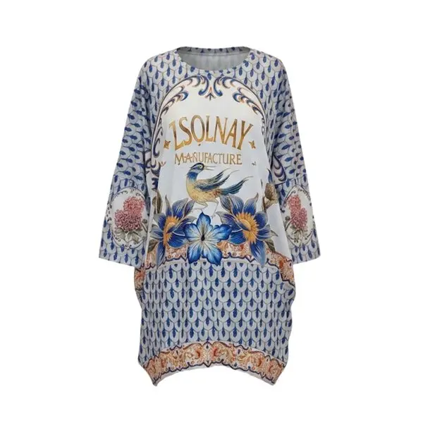 GLAM ON YOU Zsolnay T-shirt - Blue