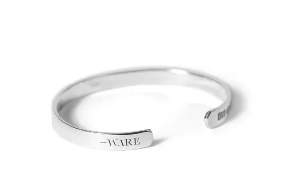 WARE COLLECTIVE Curve Bangle - Silver