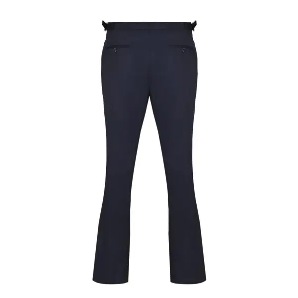 DAVID WEJ Ashford Relaxed Trouser With Side Adjusters In Navy - Blue
