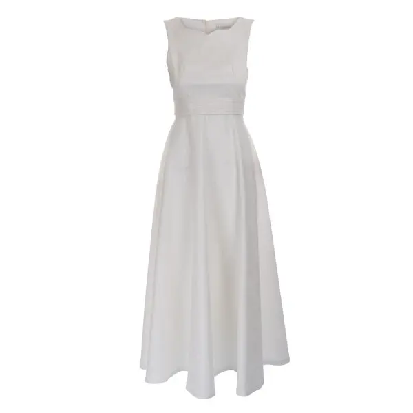 SOFIA TSERETELI Alba Bianca Gown' Handmade Italian Jacquard