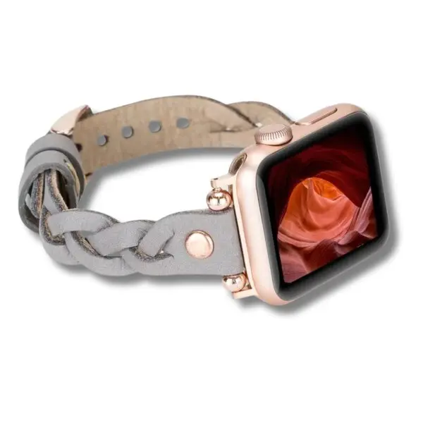LEATHERE Apple Watch Braided Band Chico - Grey