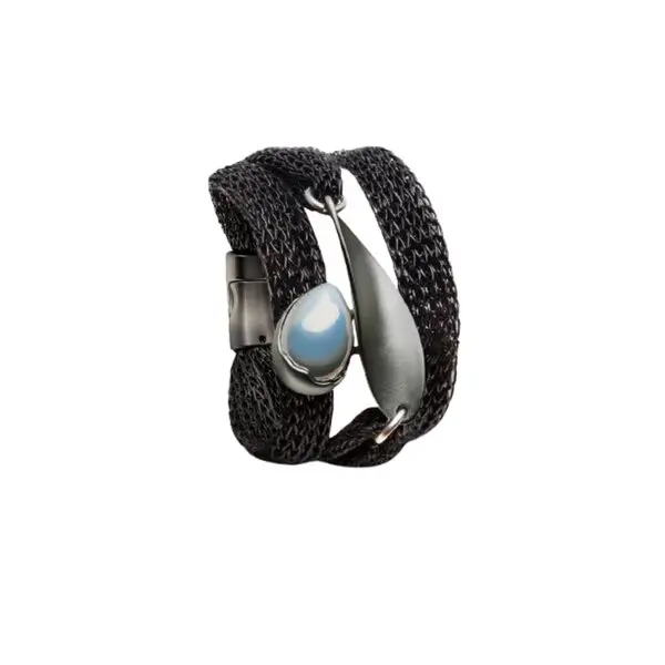 Saachi Mesh Twisted Orb Bracelet - Black