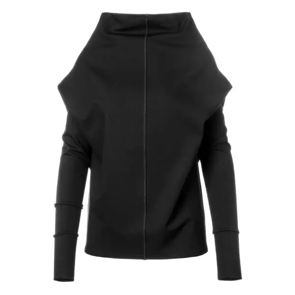JANA COSHÈ Sculptural Turtleneck Who Show Up