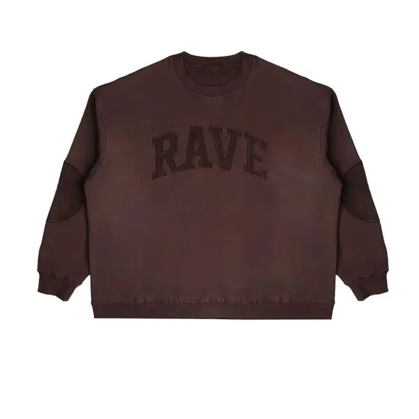 RAVE ON TREND Oversized Rave Chocolate Corduroy Patch - Brown