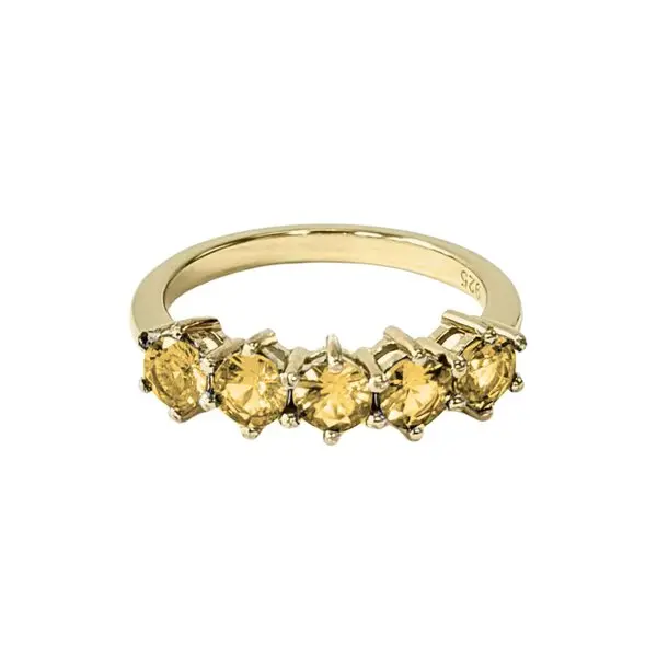 BELINDA JEWELZ Citrine Lena Birthstone Ring - Orange