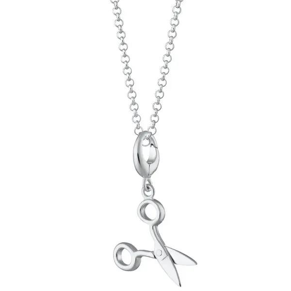 LILY CHARMED Sterling Scissors Charm Necklace - Silver