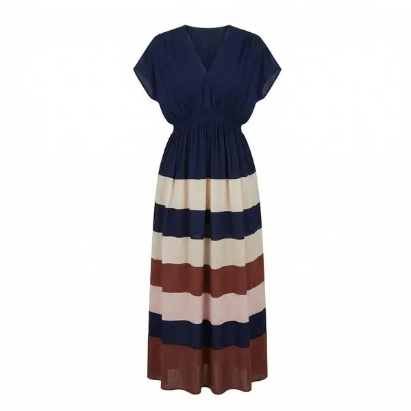 NOOKI DESIGN Rosalie Striped Maxi Dress - Blue
