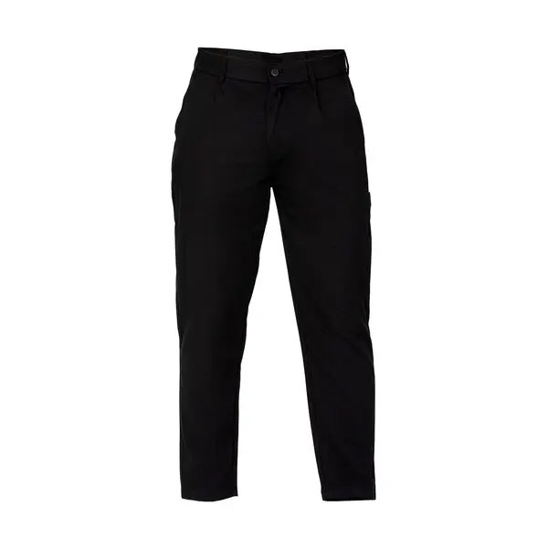 SMART AND JOY Tapered Front Fold Troucers - Black