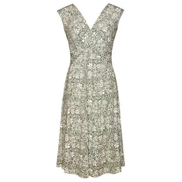 ALIE STREET LONDON Renee Knot Dress Botanical - Green