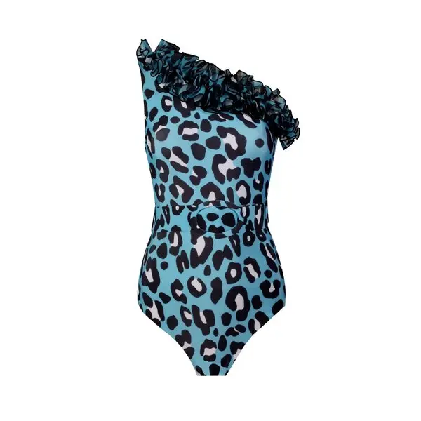 NUR KARAATA Alexis Leo Swimsuit - Blue
