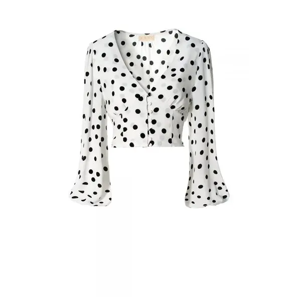 AGGI BY HALEWSKI Alicia Bit Of Blouse - White