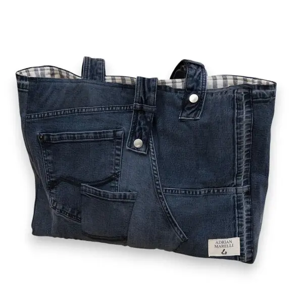 LEATHERE Heritage Denim Tote Upcycled