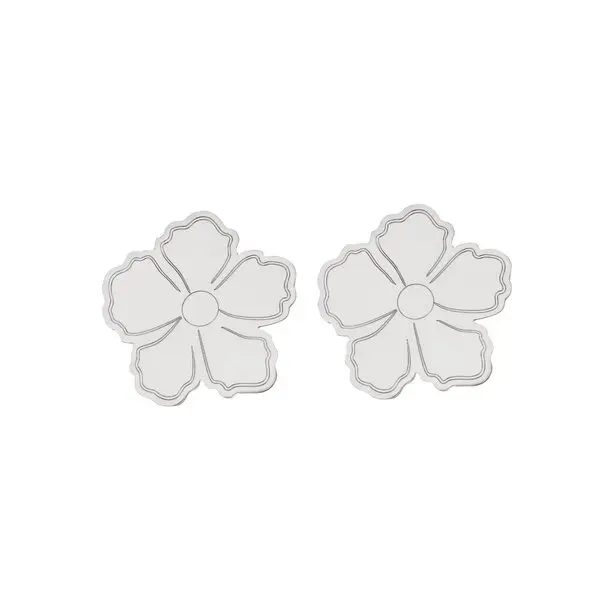 SILVER MOON Sterling Earrings – Petals - Silver