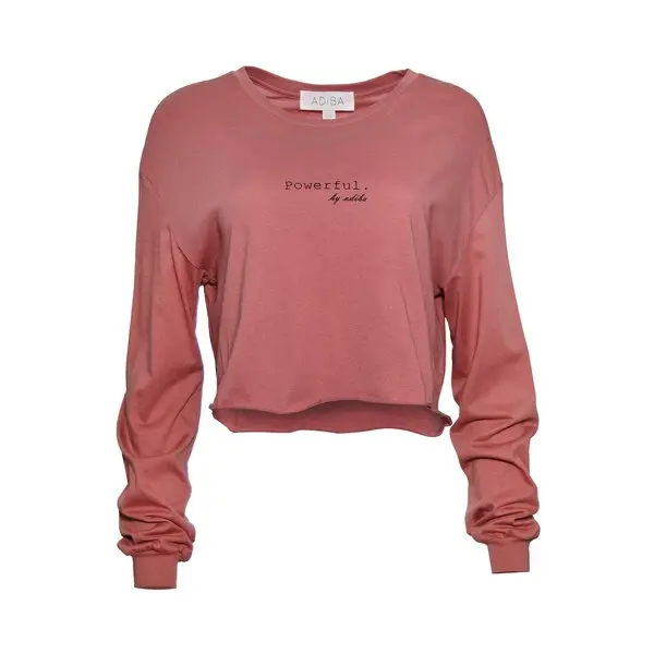 ADIBA Powerful Mauve Cropped Tee - Pink