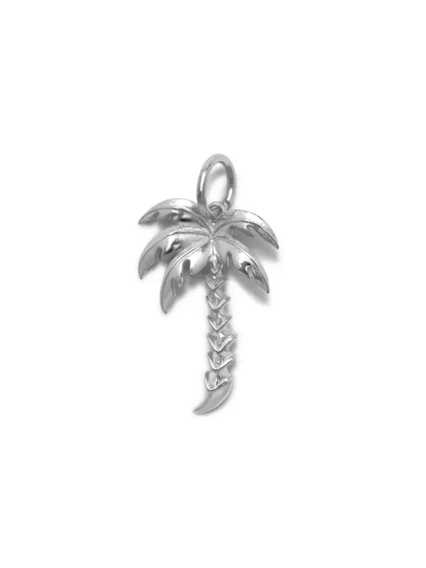 JAREDJAMIN Palm Necklace Pendant Charm - Silver
