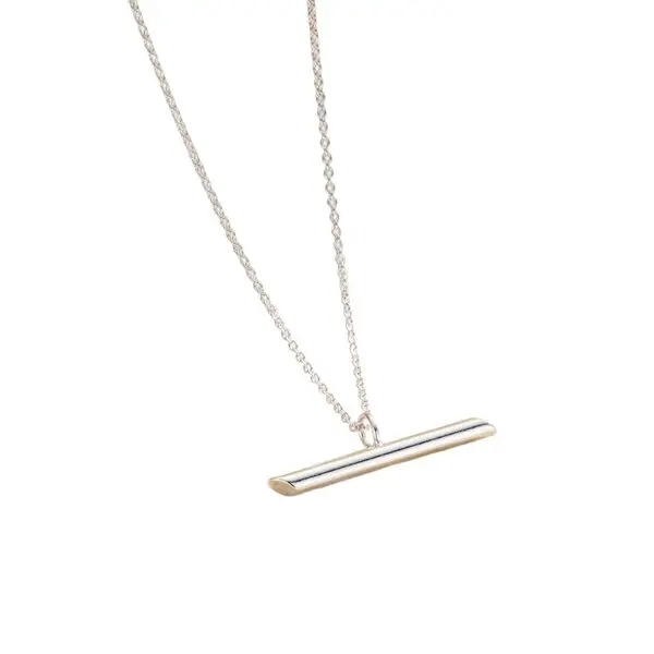 POSH TOTTY DESIGNS Sterling Flow T Bar Necklace - Silver