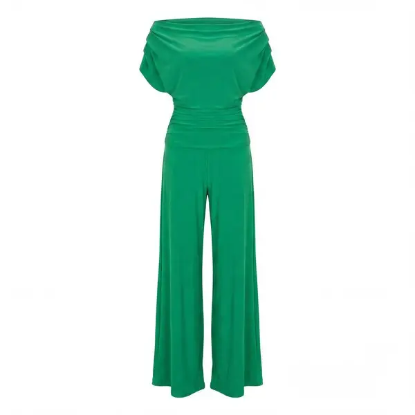 ATOM LABEL Carbon Jumpsuit In Emerald - Green