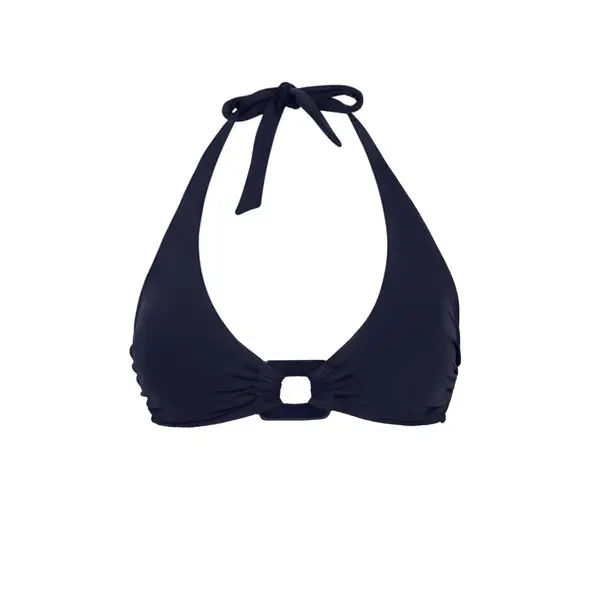 KIKKI-G SWIMWEAR Beatrice Halter Top Navy - Blue
