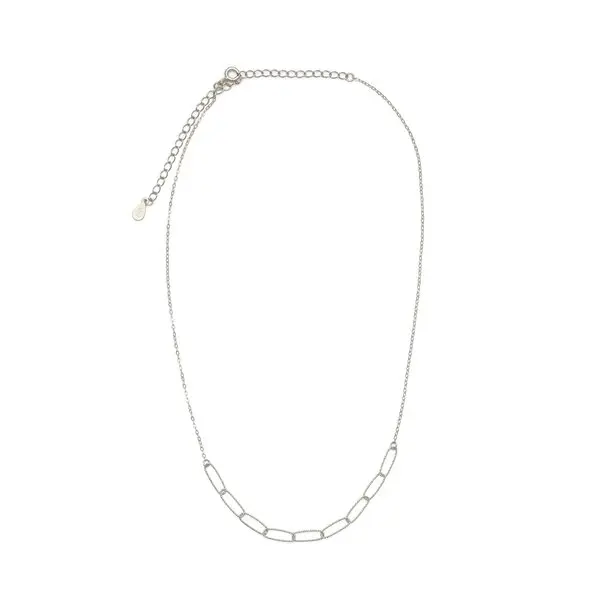 SHABELLA NYC Mini Chain Necklace - Silver