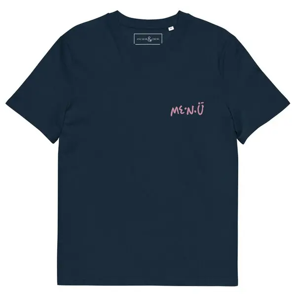 ANCHOR & CREW Me.n.u' Editions Organic Cotton T-shirt - Blue