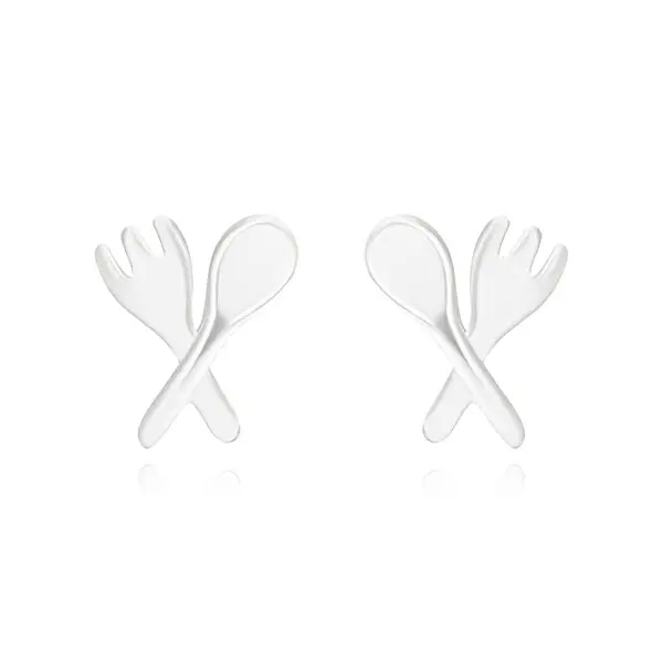 FAR EAST JEWELRY Handcrafted Earrings Food Fun Fairies - Silver