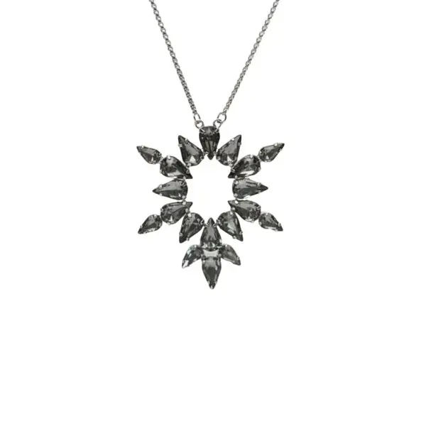 ISKRA Black / Grey / Silver Dew Medallion Black & Silver - Black/grey/silver
