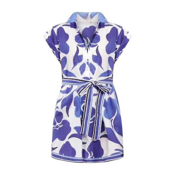 BINDU Cally Dress Royal - Blue