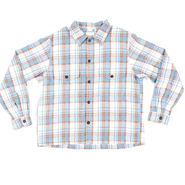 ARIKO Blue / Brown Blue/tan Bucky Overshirt - Blue/brown