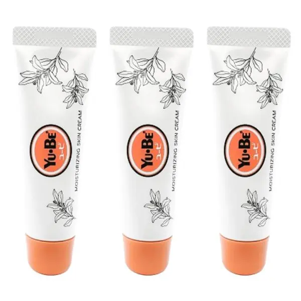 YU-BE, INC. Moisturizing Skin Cream Tube Trio - Orange