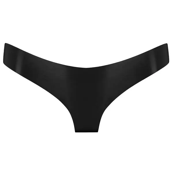 ELISSA POPPY Latex Brief - Black