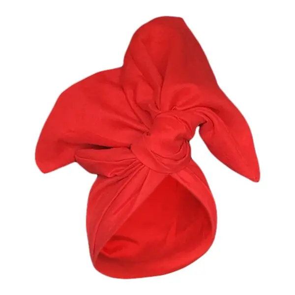 ROMER MILLINERY Twisturban Turban In Linen - Red