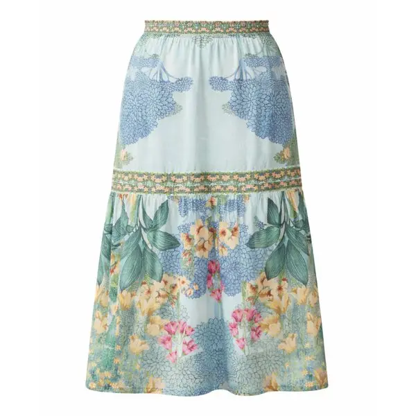 RAISHMA Tracy Viscose Skirt - Blue
