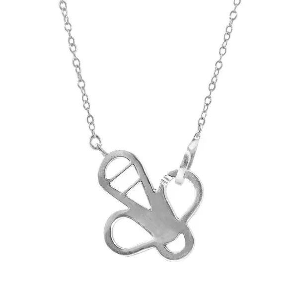 ANCHOR & CREW Flying Bee Link Paradise Necklace Pendant - Silver