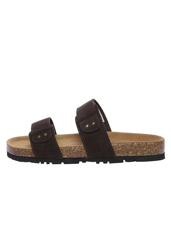 EVERAU AUSTRALIA Scarlet Leather Sandals In Chocolate - Brown