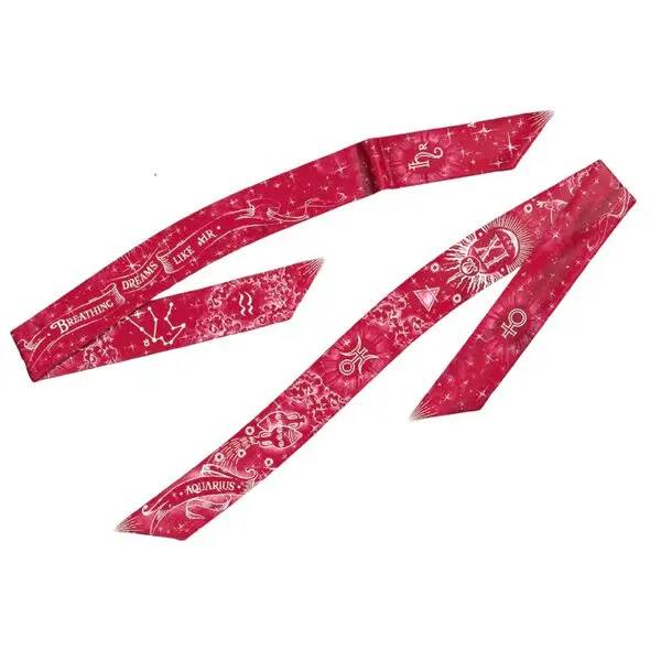SILK&SOUL Aquarius Zodiac Twilly - Red