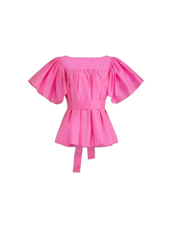 HELENE GALWAS Filipare Dupion Silk Blouse