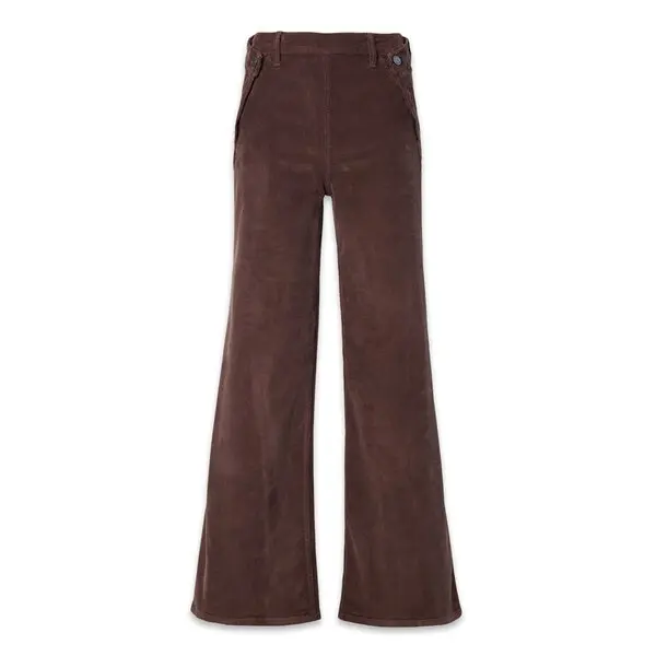 NOEND Dina High Waisted Wide Corduroy Trousers - Brown