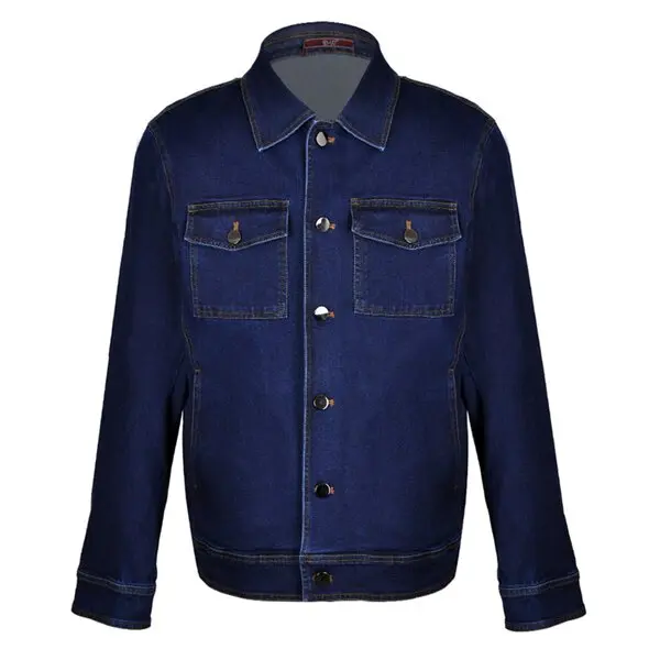 DAVID WEJ Vanguard Stretch Denim Jacket Dark - Blue