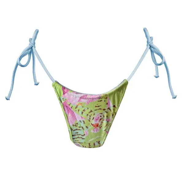 NARA SWIM Blue / Green Alia Reversible Bottoms Vanda - Blue/green